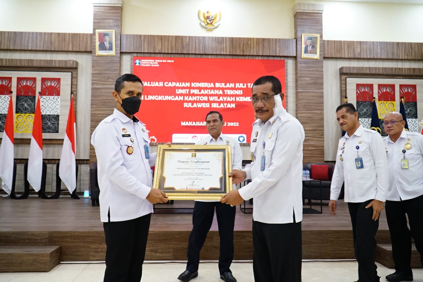 Kakanwil Kemenkumham Sulsel Ganjar 10 UPT Penghargaan Kinerja Anggaran