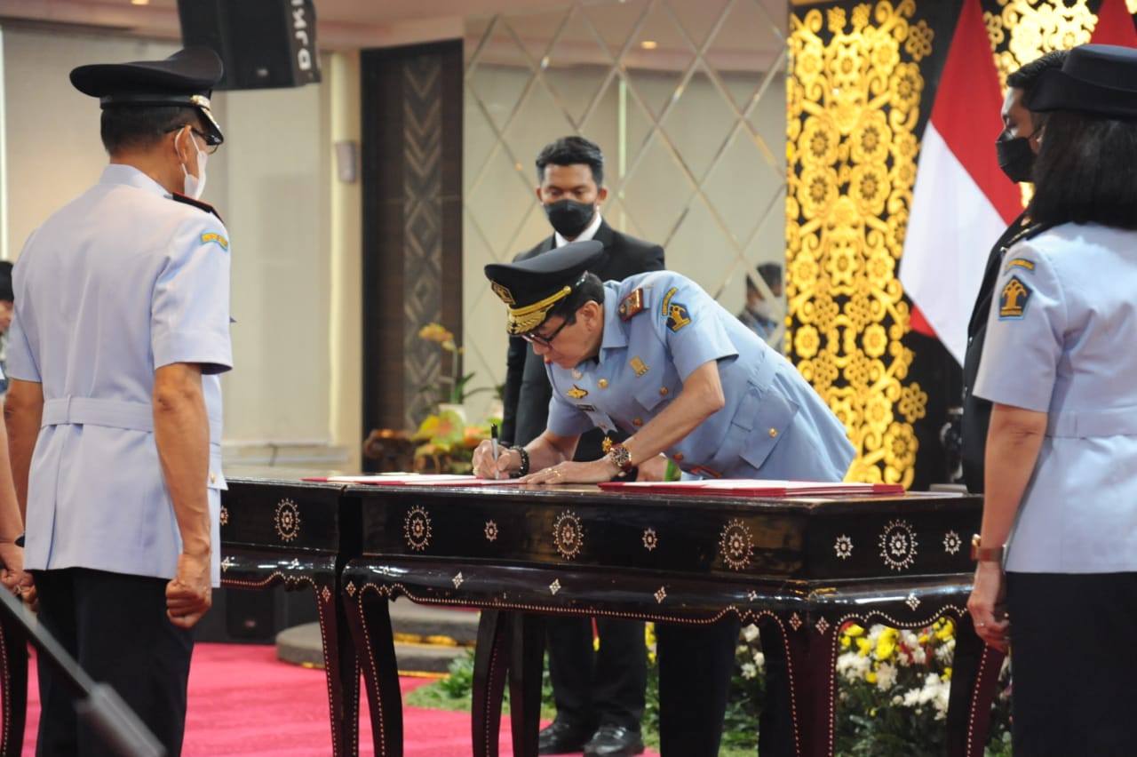 Menkumham Lantik Kabag Program dan Humas Kemenkumham Sulsel