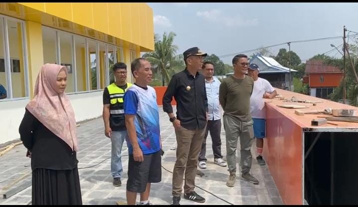 Gedung pusat Penyakit Infeksi RSUD Andi Makkasau Hampir Rampung