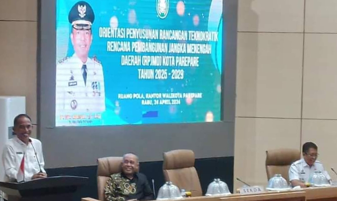 Sekda Parepare Buka Orientasi Penyusunan Rancangan Teknokratik RPJMD 2025-2029
